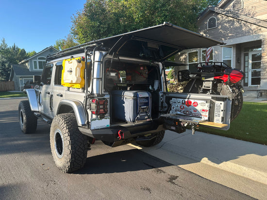 Sir-Shade™ Telescoping Rear Awning JK/JL 2/4-DR For Gobi Rack – Sir-Vivor