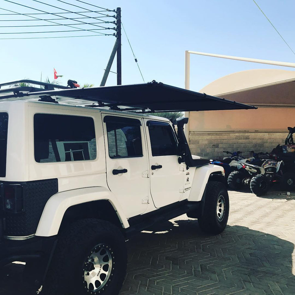Sir-Shade™ Telescoping Awning System JK 4-Door for AEV roof rack – Sir ...